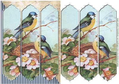Birdsong Tri-panel Card - CUP412634_361 | Craftsuprint