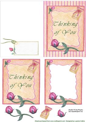 Rose Sachet Card - CUP65629_361 | Craftsuprint