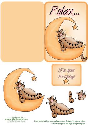 Meow Birthday Card - CUP65635_361 | Craftsuprint