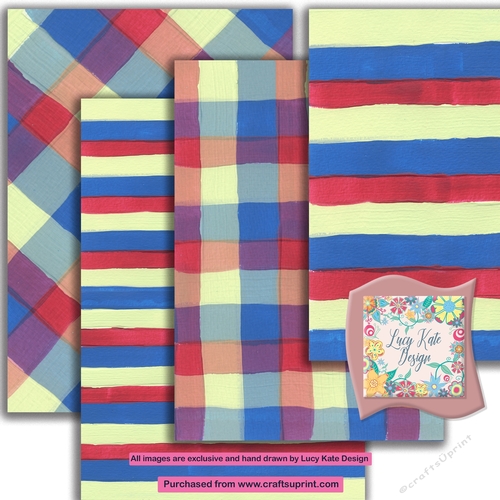 Bright Summer Stripes background papers - CUP1044553_72967 | Craftsuprint