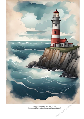 The Lighthouse Card Fronts A4 A5 A6 - CUP1246247_93774 | Craftsuprint