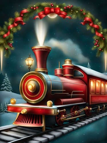The Christmas Express A4 - CUP1247579_93774 | Craftsuprint