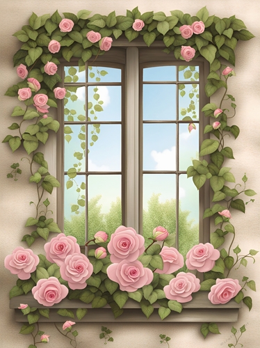 Country Cottage Window A4 - CUP1248402_93774 | Craftsuprint