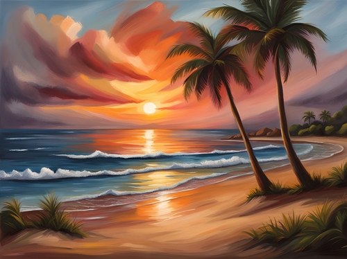 Sunset A4 Landscape - CUP1249287_93774 | Craftsuprint