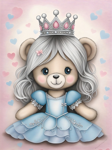 Little Princess Bear A4 - CUP1253918_93774 | Craftsuprint