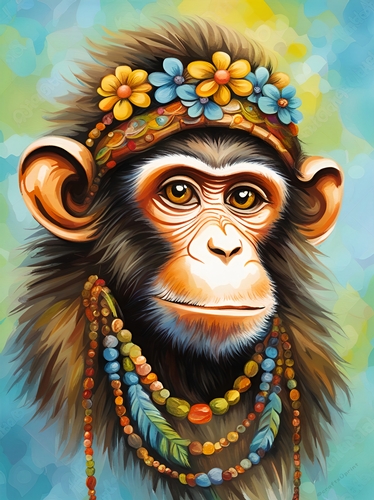 Its a Hippy Thing Monkey A4 - CUP1254145_93774 | Craftsuprint
