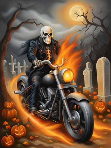Halloween Ghost Rider A4 - CUP1254473_93774 | Craftsuprint