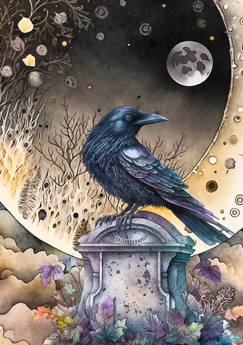 The Silent Raven A4 - CUP1263720_93774 | Craftsuprint
