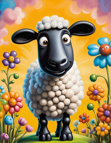 Happiness Is Being A Sheep A4 - CUP1286792_93774 | Craftsuprint