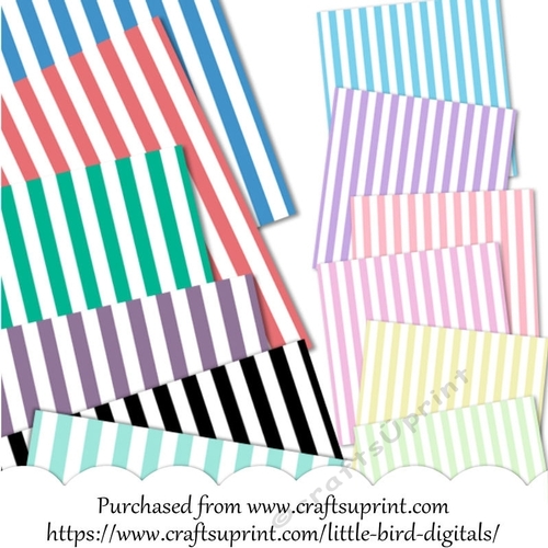 Vertical Striped Paper pack CU4CU - CUP957282_93774 | Craftsuprint
