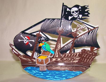 Pirate Treasure Ship Rocking Card - CUP178507_866 | Craftsuprint