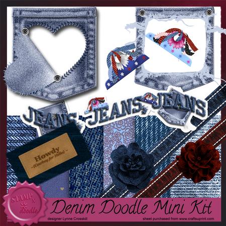 Denim Scrap Kit - CUP337273_866 | Craftsuprint