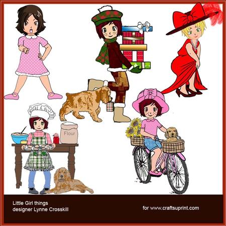 Little Girl Things Clip Art - CUP353755_866 | Craftsuprint