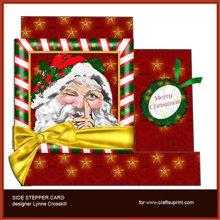 Ho! Ho! Santa Stepper Card - CUP363915_866 | Craftsuprint