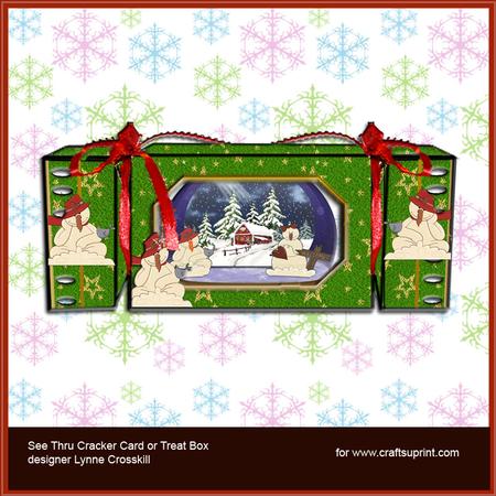 A Snowman's Christmas See Thru Cracker Card - CUP379825_866 | Craftsuprint