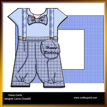 Little Boy Blue Pant Card & Envelope - CUP402599_866 | Craftsuprint