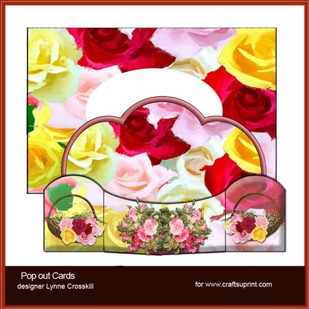 Roses & More Roses Pop Out Card & Envelope - CUP417378_866 | Craftsuprint