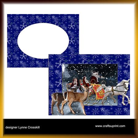 Silent Night 3D Frame Card & Envelope - CUP490395_866 | Craftsuprint