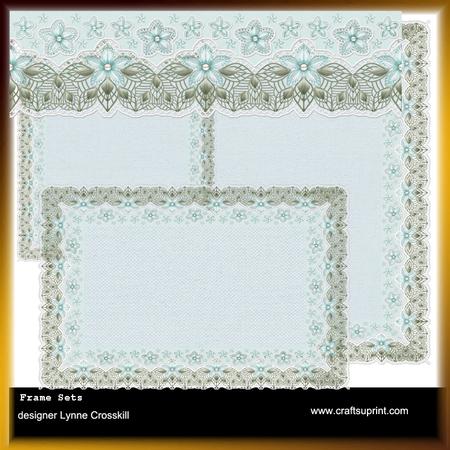 Lace Frames - Light Blue - CUP553707_866 | Craftsuprint