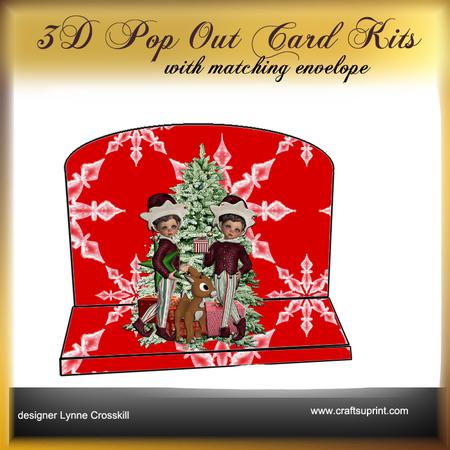 Christmas Elf 3D Pop Out Card - CUP586476_866 | Craftsuprint