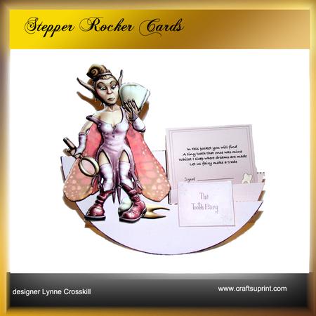 Little Girl Toothfairy Rocker/stepper Card - CUP604778_866 | Craftsuprint