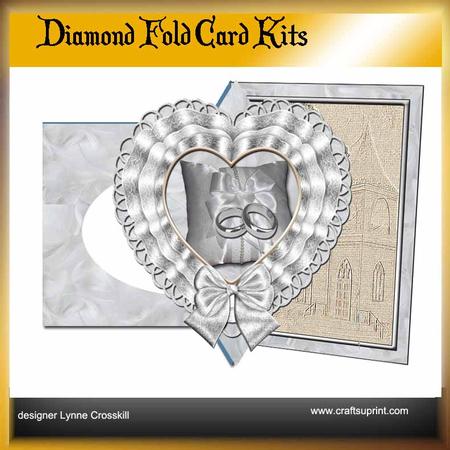 Wedding Diamond Front Card Kit - CUP629165_866 | Craftsuprint