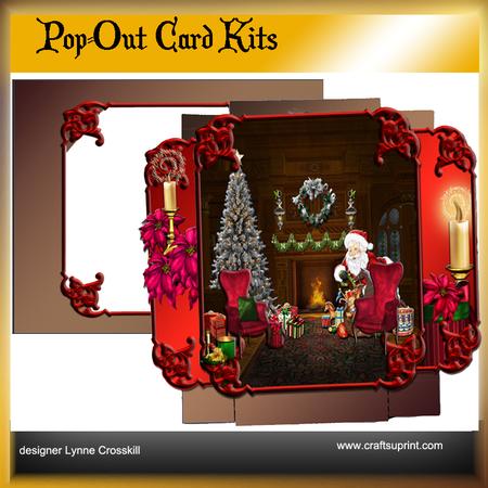 Santa's Visit Pop Out Cart Kit - CUP638143_866 | Craftsuprint
