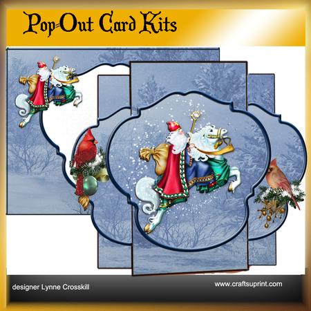 Santa's Ride Pop Out Card - CUP641708_866 | Craftsuprint