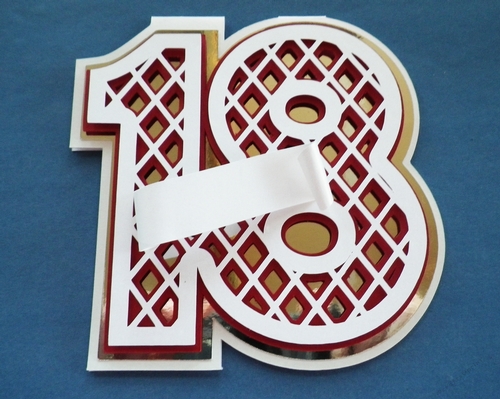 Milestone number card, 18 - CUP1032155_1577 | Craftsuprint