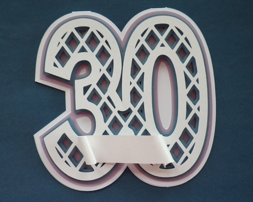 Milestone number card, 30 - CUP1032165_1577 | Craftsuprint