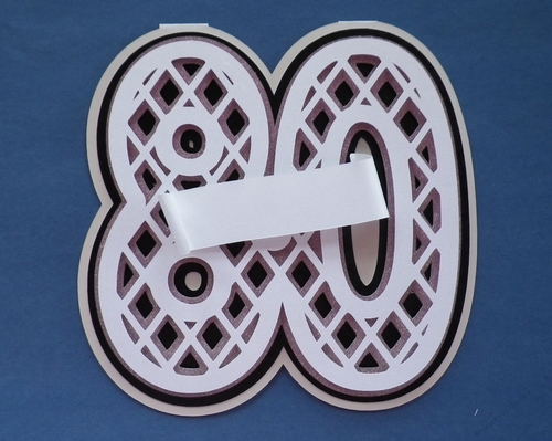 Milestone number card, 80 - CUP1032200_1577 | Craftsuprint