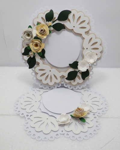 flower easel card - CUP1076978_1577 | Craftsuprint