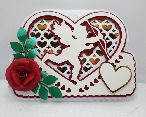 Cupid valentine card - CUP1089258_1577 | Craftsuprint