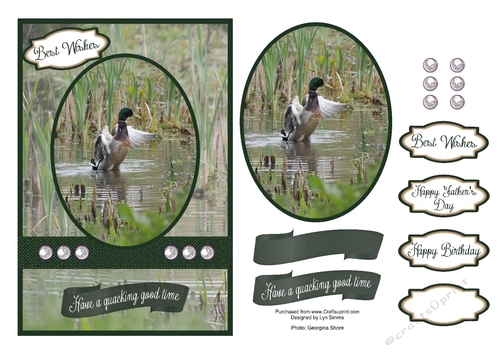 Have a quacking good time topper - CUP1114231_1577 | Craftsuprint