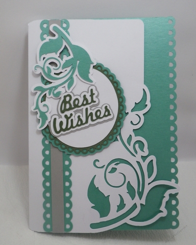 Leafy corner card with oval and leaf topper - CUP1161773_1577 ...