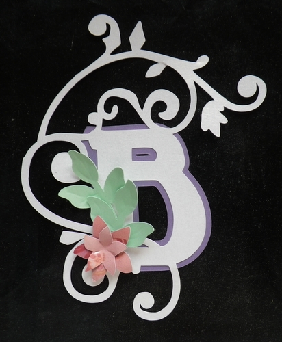 Embellished letter B - CUP1211720_1577 | Craftsuprint