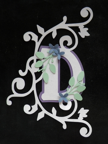 Embellished letter D - CUP1211724_1577 | Craftsuprint