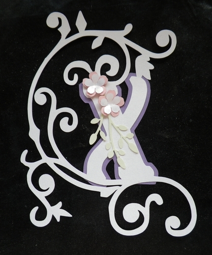Embellished letter X - CUP1211764_1577 | Craftsuprint