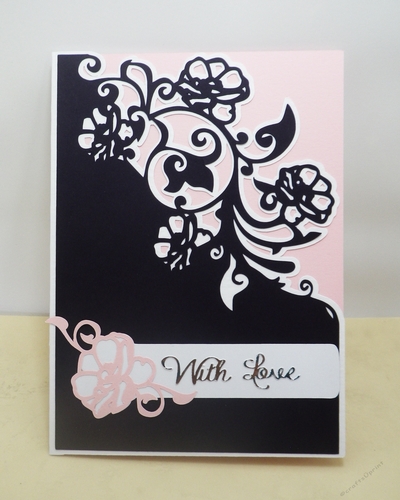 Floral corner card - CUP1287144_1577 | Craftsuprint