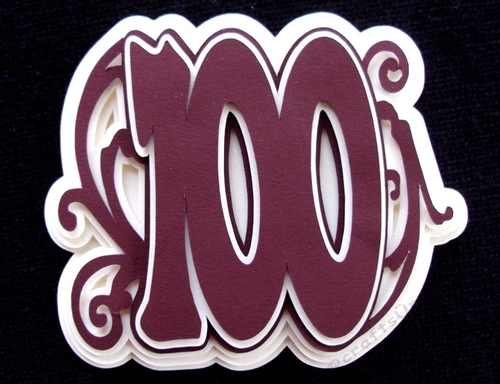 100 Topper - CUP696861_1577 | Craftsuprint