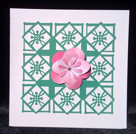Lacy Card With Flower File - CUP703139_1577 | Craftsuprint