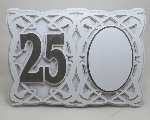 Milestone number 25 card - CUP891304_1577 | Craftsuprint