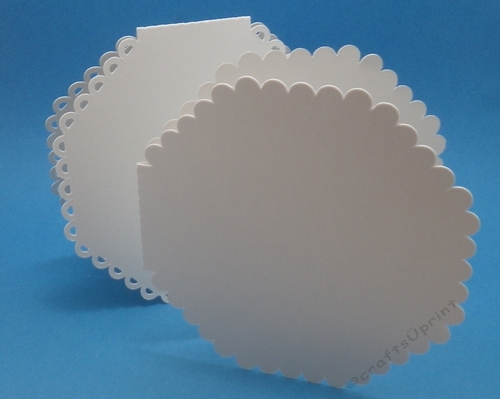 Octagonal scalloped edge cards - CUP907271_1577 | Craftsuprint