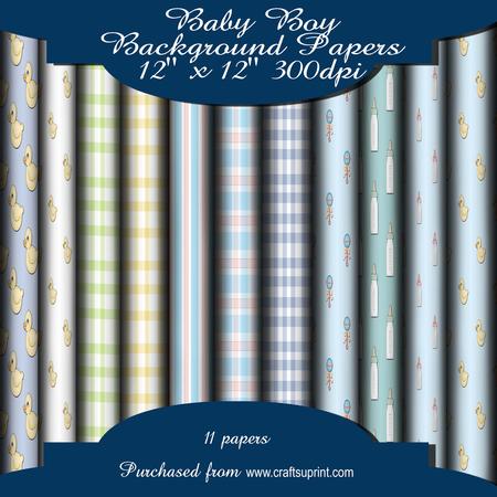 Baby Boy Background Papers - CUP563829_2120 | Craftsuprint
