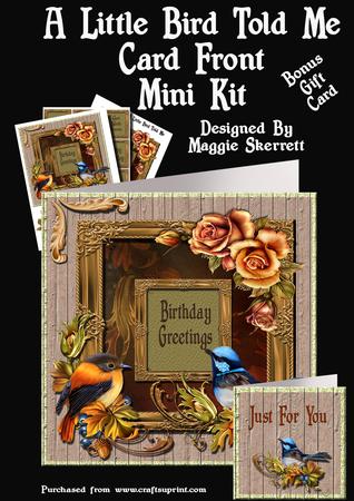 A Little Bird Told Me Card Front and Gift Card - CUP571138_2120 ...