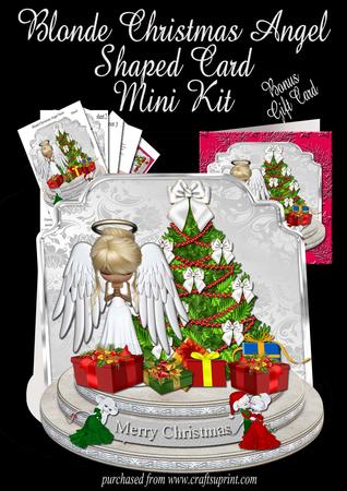 Blonde Christmas Angel Shaped Card with Gift Card - CUP572311_2120 ...