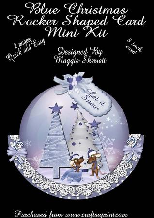Blue Christmas Rocker Card Mini Kit - CUP585873_2120 | Craftsuprint