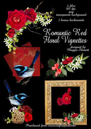 Romantic Red Vignettes - CUP620065_2120 | Craftsuprint