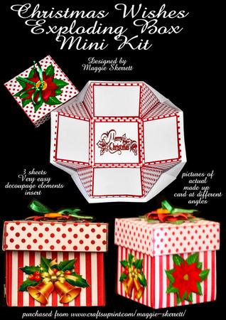 Christmas Wishes Exploding Box Card with Insert - CUP626448_2120 ...