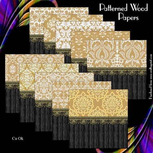 Patterned Wood Papers - CUP856450_67282 | Craftsuprint